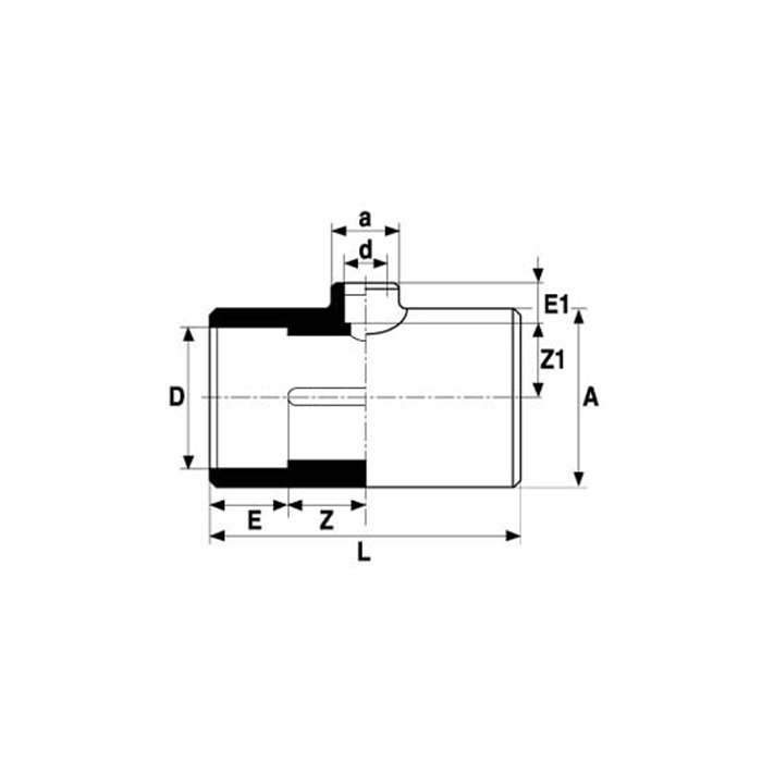 Girair Verloop T-stuk Luchtleiding PVR 90° - BJC Tools