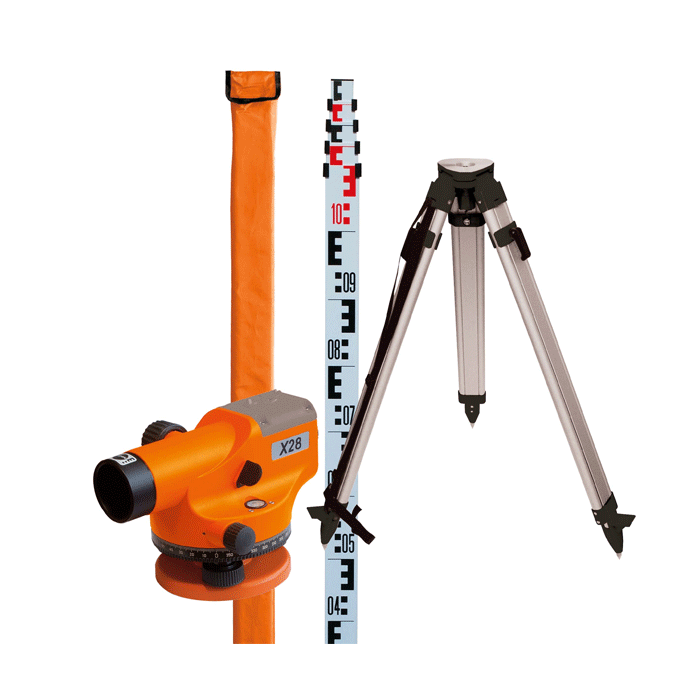 Nedo X28 Waterpasinstrument 28-voudig - Set - BJC Tools