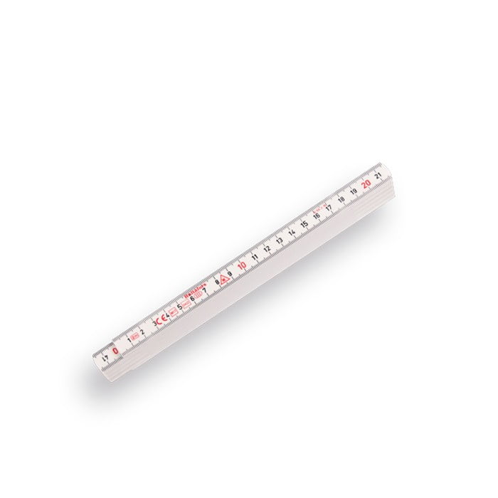 Hultafors Duimstok 200 cm glasfiber wit 10-delig - BJC Tools