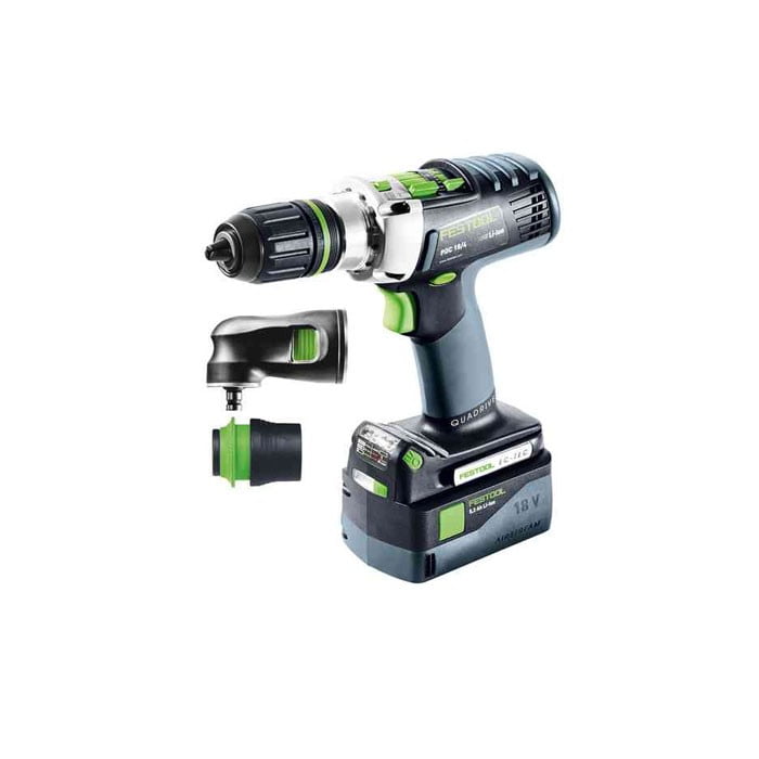 Festool Accu-klopboormachines QUADRIVE PDC 18/4 Li 5,2-Set-SCA - BJC Tools