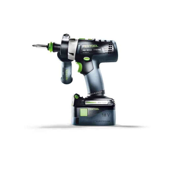Festool Accu-klopboormachines QUADRIVE PDC 18/4 Li 5,2-Set-SCA - BJC Tools