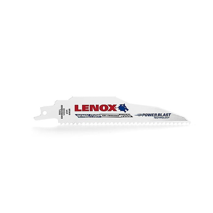 Lenox Power Blast Reciprozaagblad - Sloopwerk - 6 TPI - 106R - BJC Tools