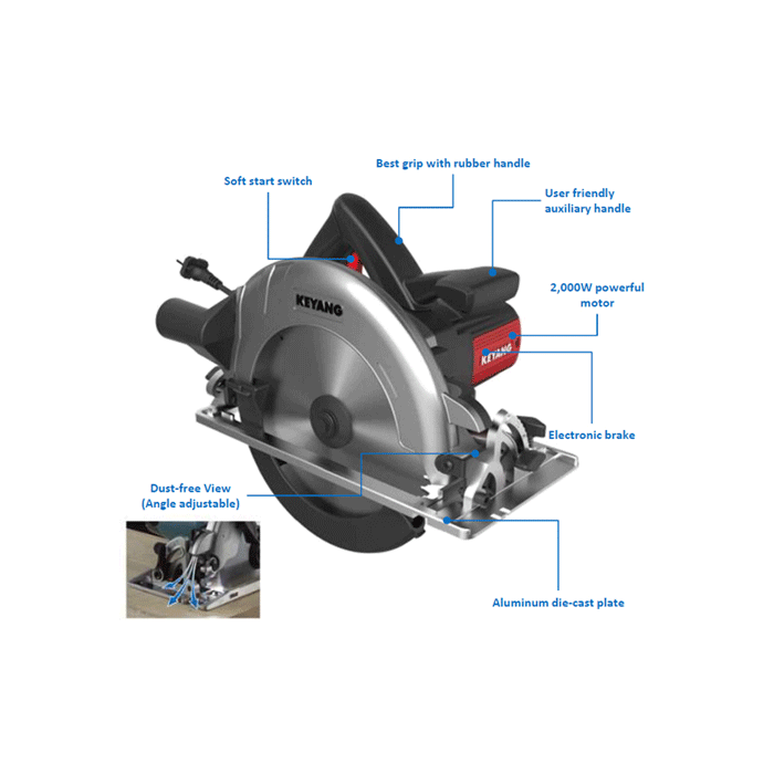 Cirkelzaag Keyang CS235-20B 235mm 2000W l BJCTOOLS