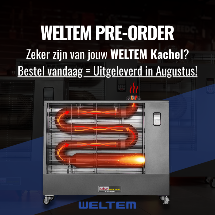 WELTEM Infraroodstraler WHO-095 Diesel 12.8kW tot 1.180 m³ | BJC Tools